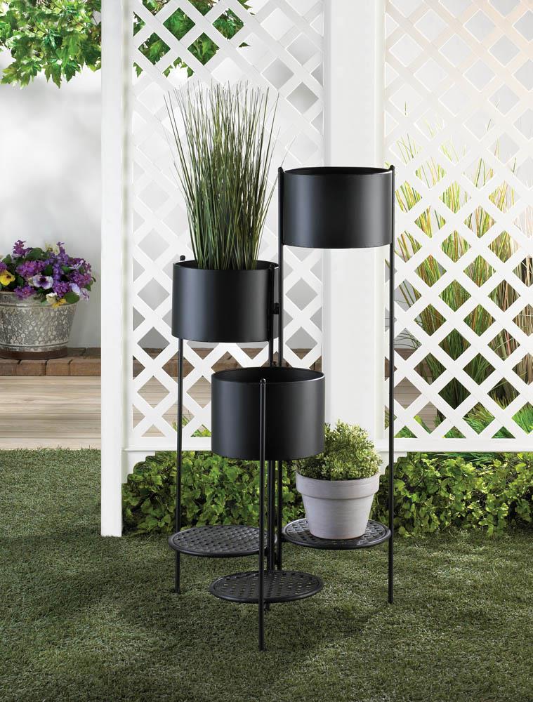 3-Tier Barrel Bucket Plant Stand – Distinctive Merchandise