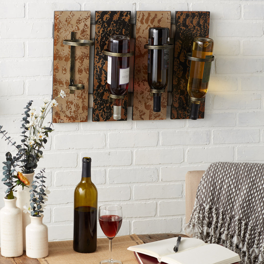 Rustic Wine Wall Rack – Distinctive Merchandise