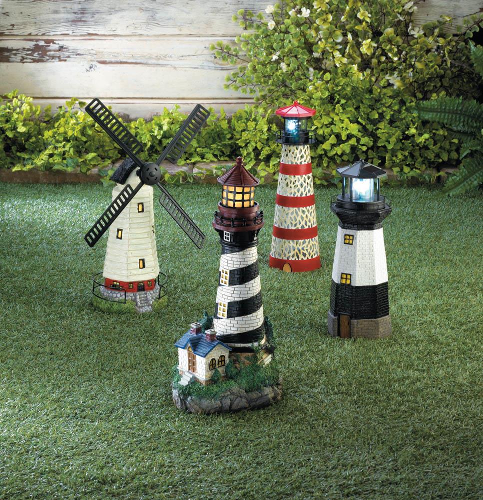 Spinning Solar Powered Lighthouse – Distinctive Merchandise